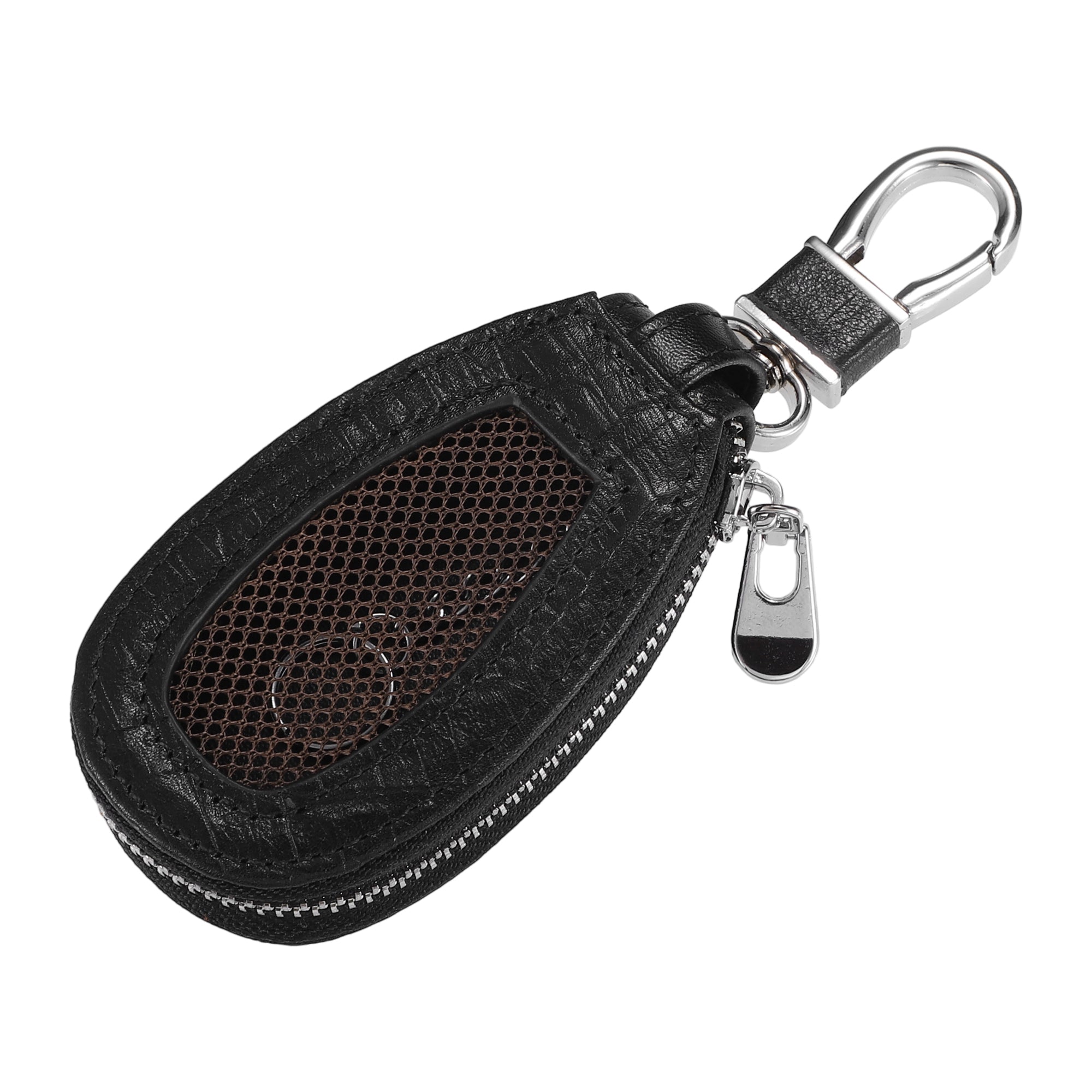 Universal Car Key Fob Genuine Leather Car Smart Key Fob Holder Keyring ...